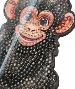 CRYSTAL ART Diamantové malování Jungle: Šimpanz