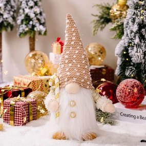 Svítící vánoční skřítek JINGLE 30 cm - různé druhy Barva: Bílá