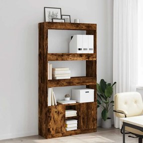 Skříň highboard kouřový dub 92 x 33 x 180 cm kompozitní dřevo 3309622