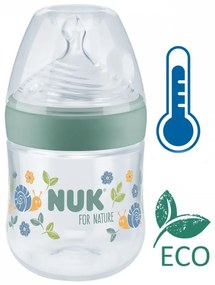 NUK kojenecká láhev na učení for Nature s kontrolou teploty S zelená