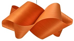 Designové svítidlo z dřevěné dýhy Swirl  Designové svítidlo z dřevěné dýhy Swirl Barva rozety: Černá, Dekor: Oranžový, Průměr a výška: ø 540 mm x 250…