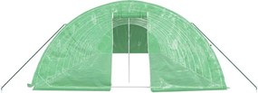 Skleník s ocelovým rámem zelený 70 m² 14 x 5 x 2,3 m 3188088