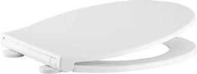 Gamma Porto, toaletní WC sedátko 445x370mm z polypropylenu s pomalým zavíráním, bílá, GMA-PORTO