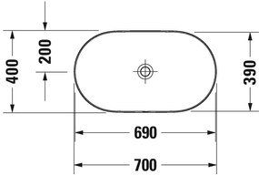 Duravit Luv - Umyvadlová mísa, Bílá 0379700000