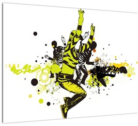 Skleněný obraz - Street dance (70x50 cm)