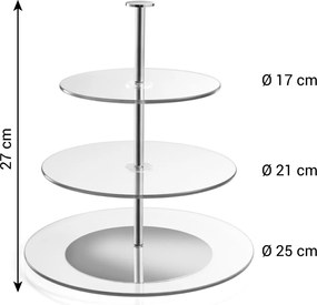 TESCOMA Etažérka skleněná 3patrová DELÍCIA