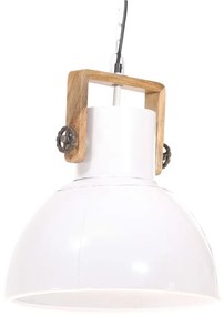 Industriální závěsné svítidlo 25 W bílé kulaté 40 cm E27,  320538