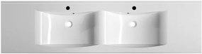 Sapho Luciola 50184 dvojumyvadlo 180 x 48 cm litý mramor