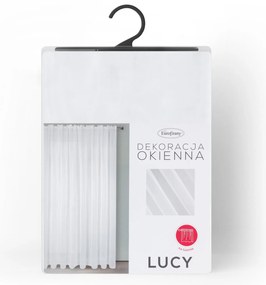 ZÁCLONA NA PÁSCE LUCY 400X250 CM BÍLÁ