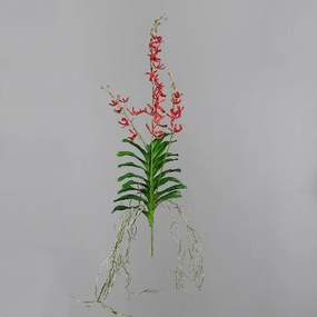 Květina Orchidej, červená, 80cm|Ego Dekor