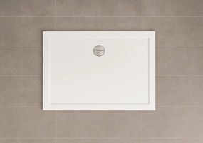 Erga Laos, obdélníková sprchová vanička 120x90x5cm, akrylát, bílá lesklá, ERG-V06-ACR-9012S-WH-CR