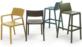 OnaDnes -20% Nardi Hořčicově žlutá plastová zahradní židle Trill s područkami