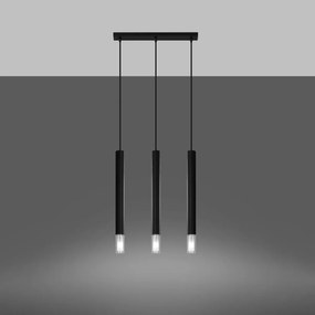Sollux Lighting Závěsné svítidlo WEZYR 3 černé
