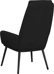 Relaxační židle černá textil 341318