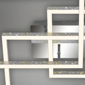 Brilo - LED Stmívatelné stropní svítidlo FRAME LED/57W/230V 3000K matný chrom