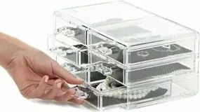 Compactor Organizér na šperky – 6 zásuvek čirý plast