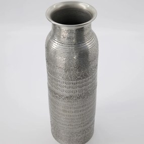 House Doctor Hliníková váza Fenja Antique Silver, stříbrná barva, kov