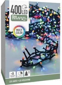 Světelný vánoční řetěz Twinkle barevná, 400 LED, M