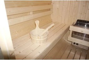RAKOUSKÝ produkt - Venkovní sudová sauna TROMSÖ L pro 4 osoby 194,8 x 180 x 191,5 cm ( F50180 )