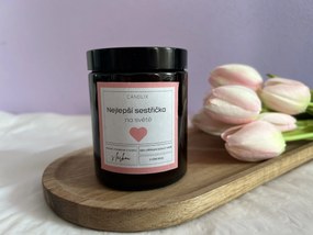 Sójová svíčka nejlepší sestřička | 180 ml Vůně: Růže