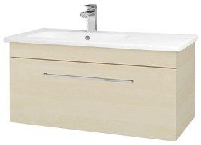 Dřevojas Koupelnová skříň ASTON SZZ 90 Varianta: N01 Bílá lesk / Úchytka T02 / D04 Dub
