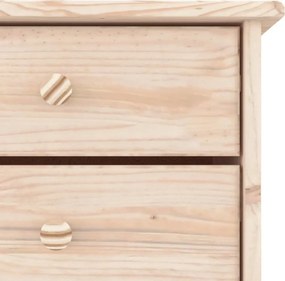 vidaXL Botník ALTA 77 x 35 x 96 cm masivní borové dřevo [353924] Barva: Přírodní