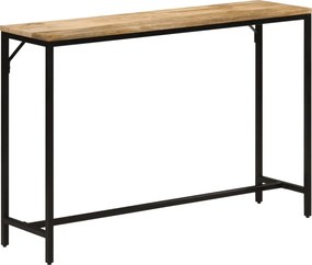 vidaXL Konzolový stolek 110x30x75 cm masivní hrubý mangovník a železo [372726]