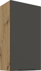 ARIA pa | horní skříňka 50 G-90 1F policová | 50 cm | VYSOKÁ | ANTI FINGERPRINT povrch | artisan/šedá grafit