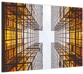 Skleněný obraz mrakodrapů (70x50 cm)