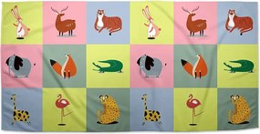Sablio Ručník Zvířátka ze Zoo - 50x100 cm