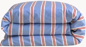 Povlak na přikrývku z bavlněného saténu Sky Blue Stripes