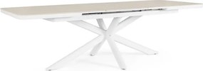 BIZZOTTO Rozkládací zahradní stůl PASCAL 200-260x100 cm bílý 0663957