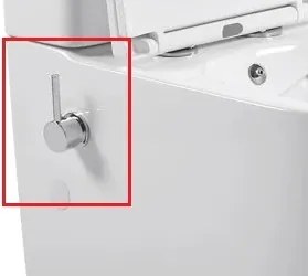 Erga Siena, bidetová baterie pro WC mísu, chromová, ERG-B12-16370-CR