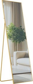 Zrcadlo Benicia 150x50 cm – zlatá lesklá