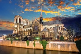 Samolepící fototapeta katedrála Notre Dame - 300x200 cm