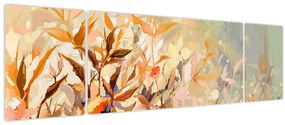 Obraz - Malované rostliny (170x50 cm)