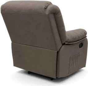 LuxuryForm DESIGN Televizní křeslo VELORA s polohováním - Taupe