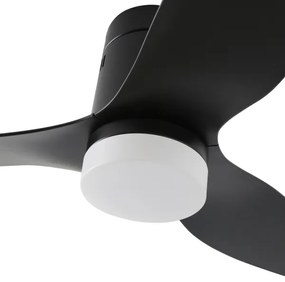 ZEVENTI - LED Stropní ventilátor PADUA LED/18W/230V Wi-Fi Tuya černá + DO