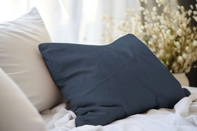 Mušelínový povlak na polštářek Dark navy Velikost: 40 x 40