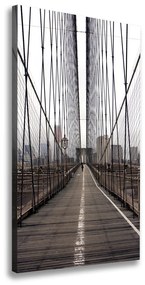 Wallmuralia Vertikální Foto obraz na plátně Brooklynský most 50x100