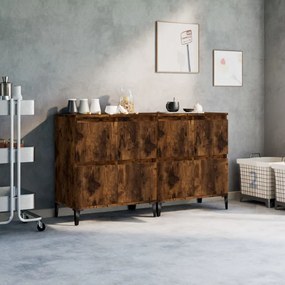 Příborníky 2 ks kouřový dub 60 x 35 x 70 cm kompozitní dřevo 3185764