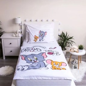 JERRY FABRICS Povlečení do postýlky Tom a Jerry Bavlna, 100/135, 40/60 cm