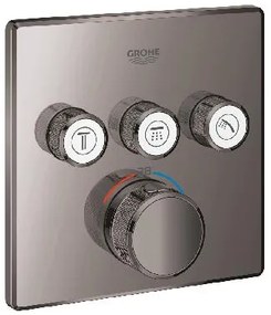 Grohe Grohtherm SmartControl - Termostatická baterie pod omítku, 3 ventily, Hard Graphite 29126A00