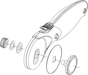 Rotační řezací nůž KW-Trio 3804