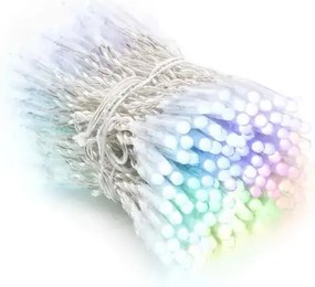 Barevná světýlka venkovní Twinkly strings PRO 25 m, RGB 250 diod, bílý kabel, IP44