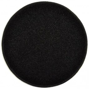 Vopi | Eton černý koberec kulatý - průměr 120 cm