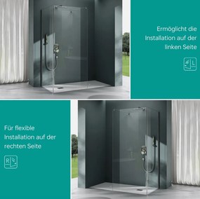design sprchový kout WALK-IN DOPORRO BREMEN L 70-140cm