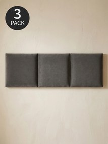 Sinsay - Čtvercové čalouněné panely 3 pack - šedá