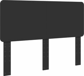 Rám postele s čelo Černá 160 x 200 cm Masivní borové dřevo 3412462