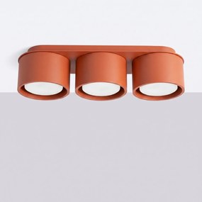 Sollux Lighting Stropní svítidlo MODO 3 okrově červené GX53